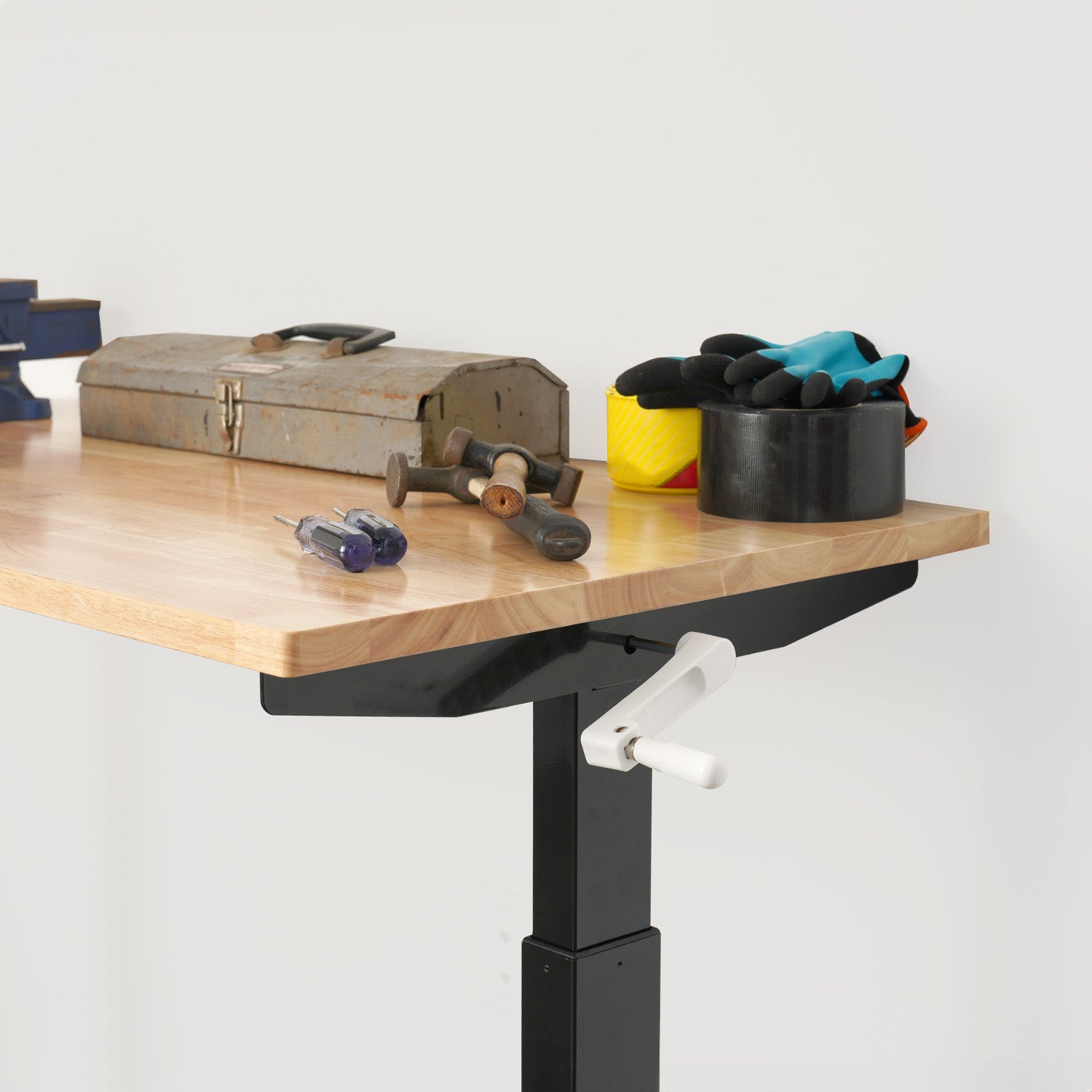 SafeRacks Height Adjustable Mobile Workbench - Crank Adjustable Editio