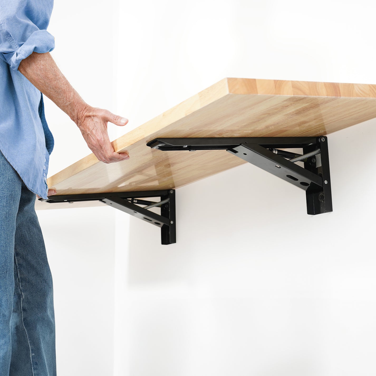 SafeRacks Wall Mounted Folding Worktop for Workshop & Garage