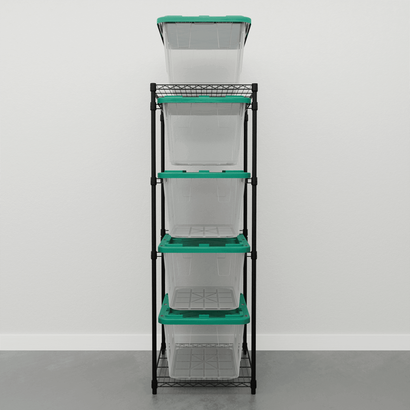 SafeRacks Tote Storage Rack for Storage Totes | No More Stacking