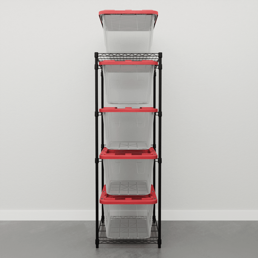 SafeRacks Tote Storage Rack for Storage Totes | No More Stacking